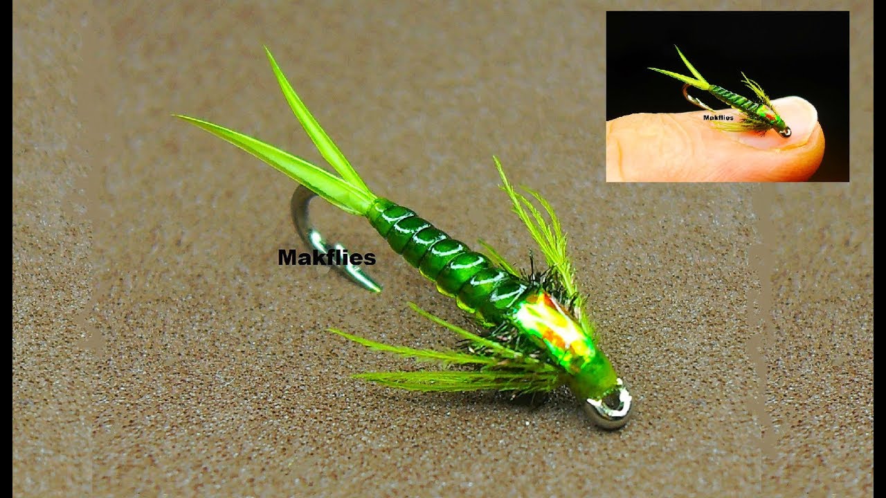 Fly Tying a Clear Stretch Lake Olive Nymph by Mak - YouTube