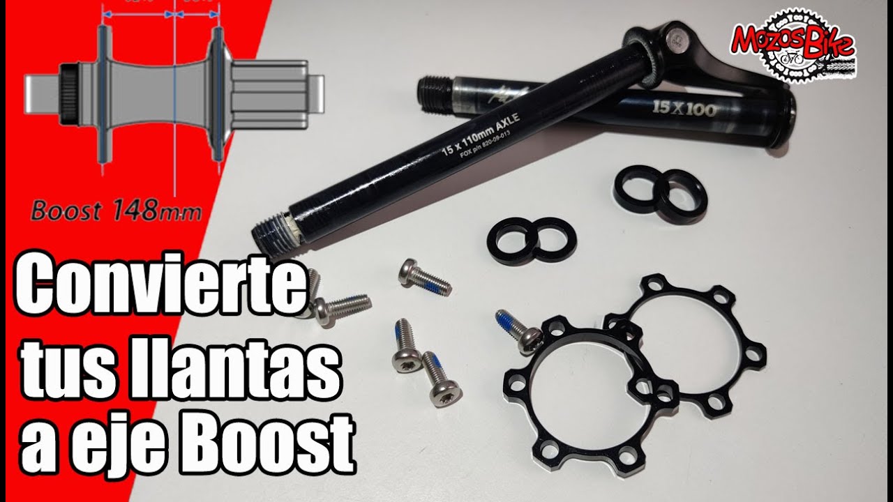 Convierte tus llantas antiguas a eje Boost - YouTube