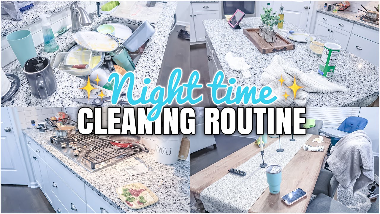 COMPLETE DISASTER CLEANING | NIGHT TIME CLEANING ROUTINE | AFTER DARK ...