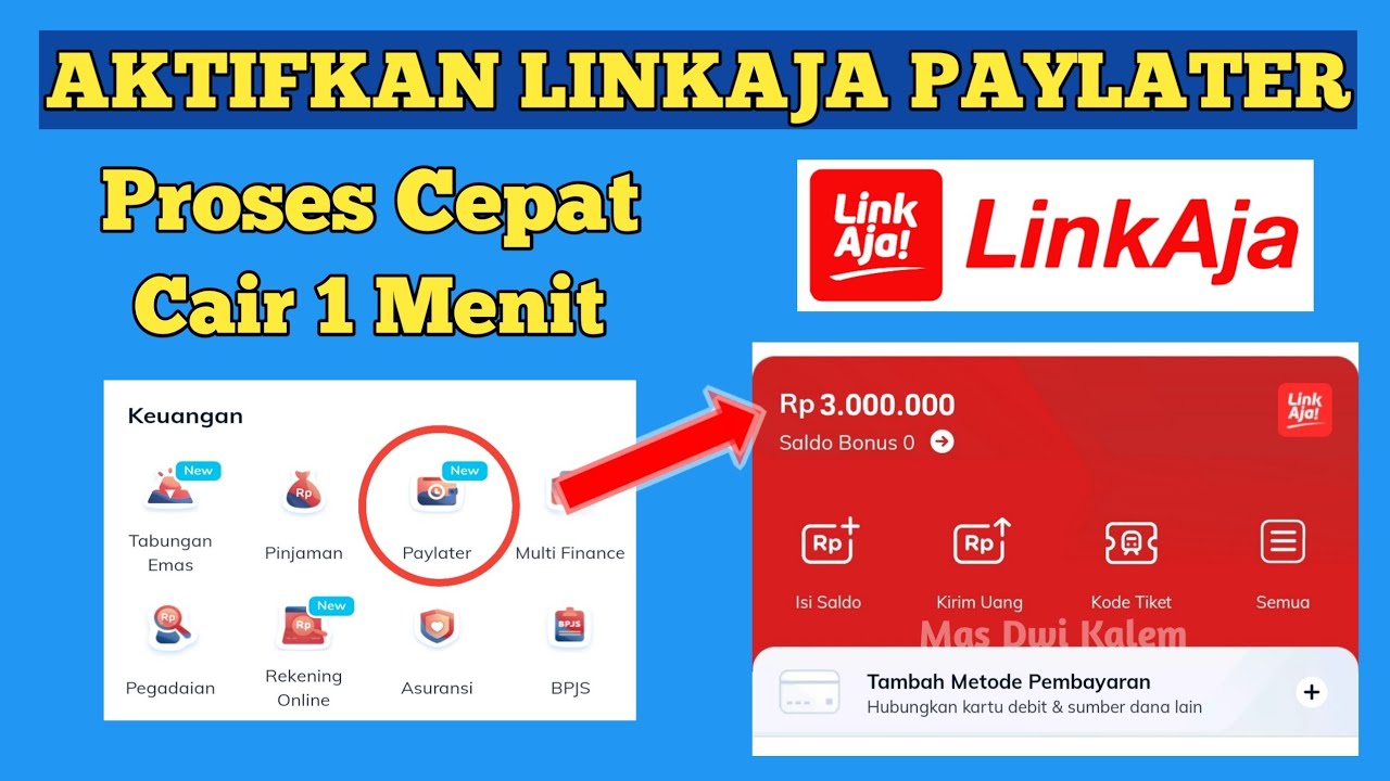 Cara Memunculkan & Aktifkan LinkAja Paylater Terbaru 2023 | Cara Pinjam ...