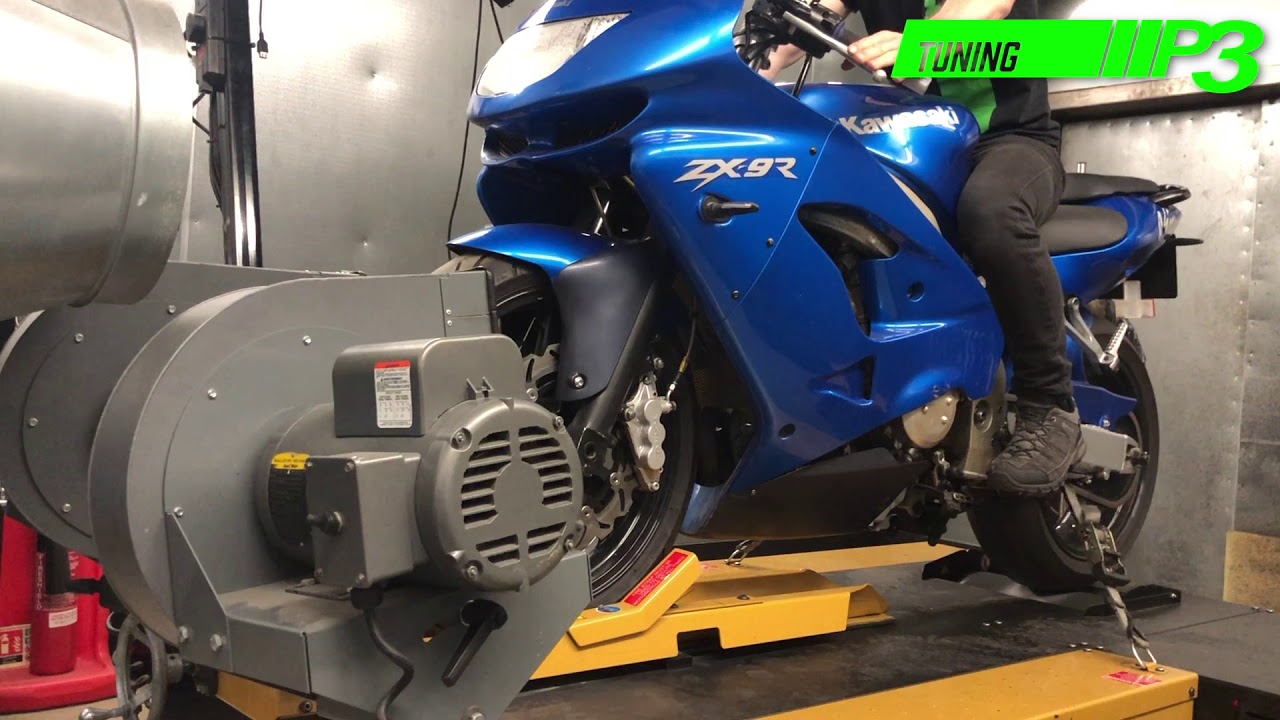 Kawasaki ZX9R Custom Carburettor setup With Std air filter, STd down ...