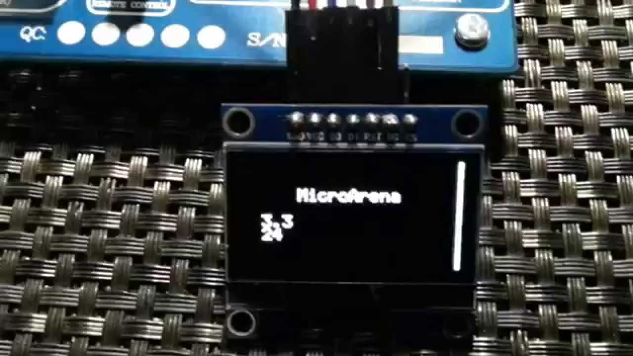 OLED Display (SSD1306) SPI Test - YouTube