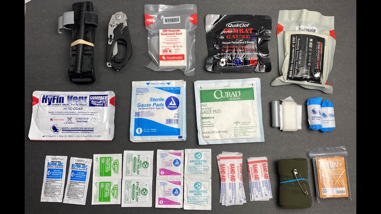 My Everyday carry first aid kit. - YouTube