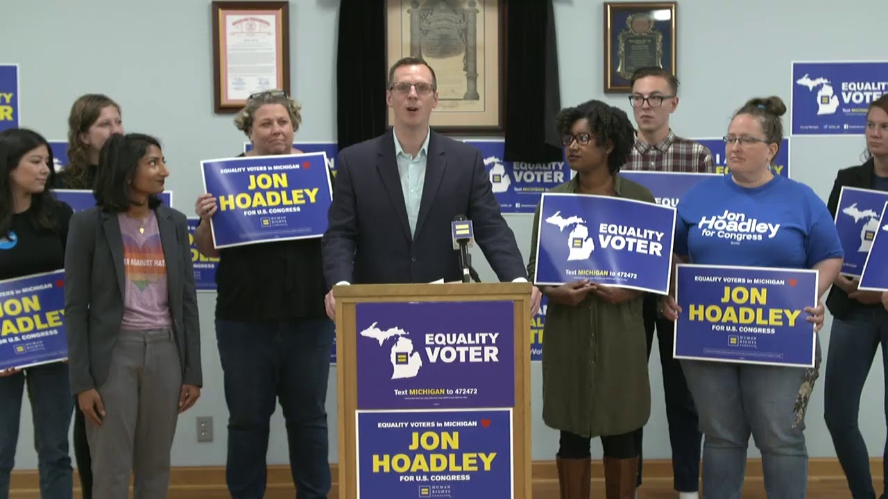 HRC endorses Jon Hoadley for U.S. Congress - YouTube