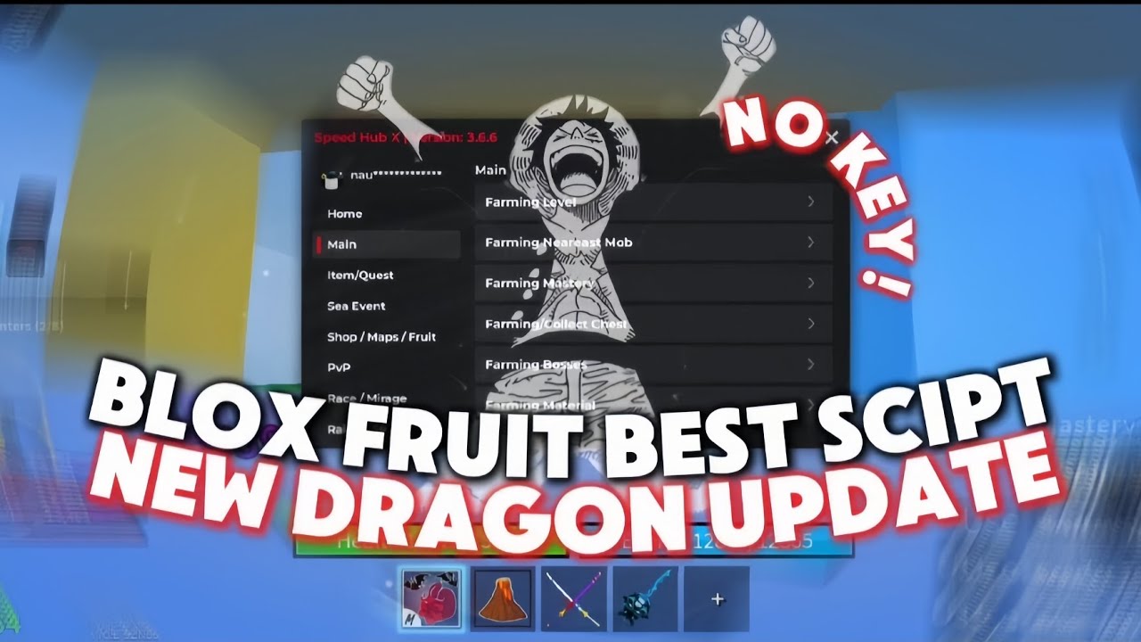 *DRAGON UPDATE* Blox Fruit Script🔥🐉| Auto farm, Race v4, auto Raid, Sea ...