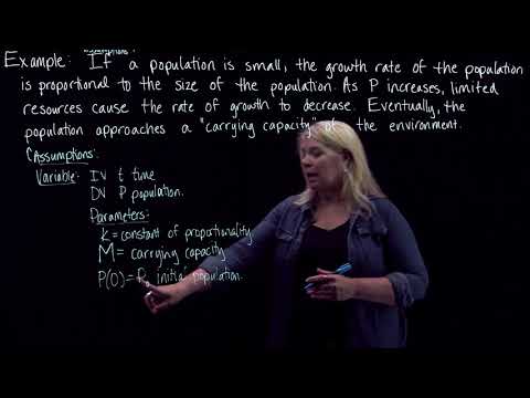 Differential Equations Modeling Example 2 - YouTube