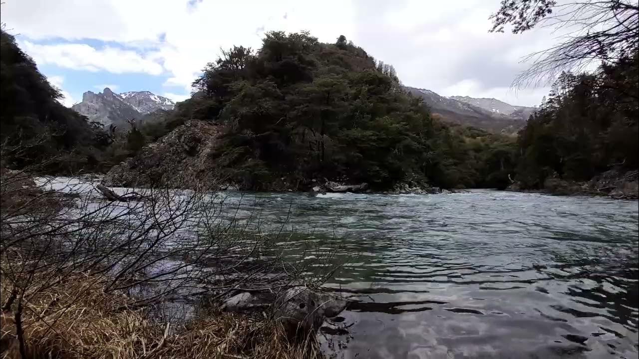 Fuerza desbordante: Río Villegas en una tarde de primavera en Patagonia - RUTA 40, Rio Negro ...