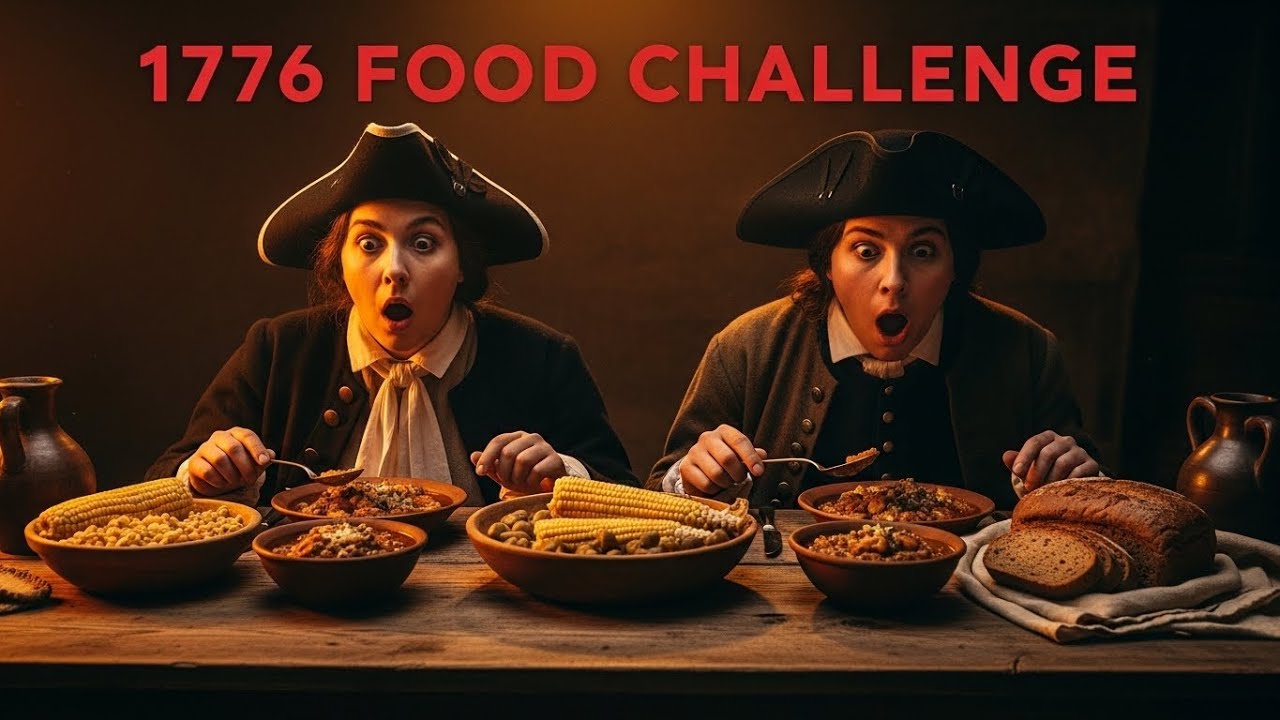 We Survived a 1776 Food Challenge! - YouTube