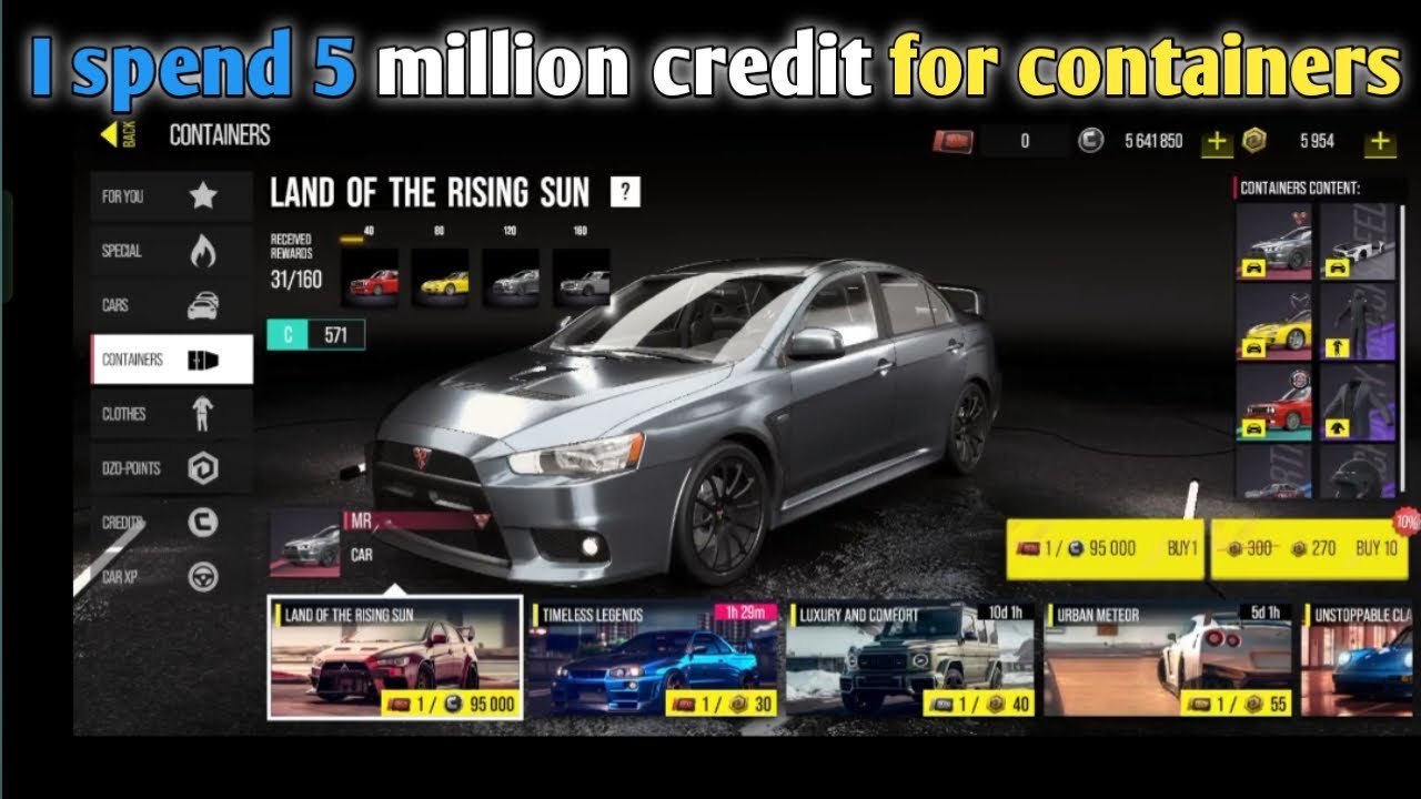 Drive zone online New update 1.1.1 || I spend 5 million credit for ...