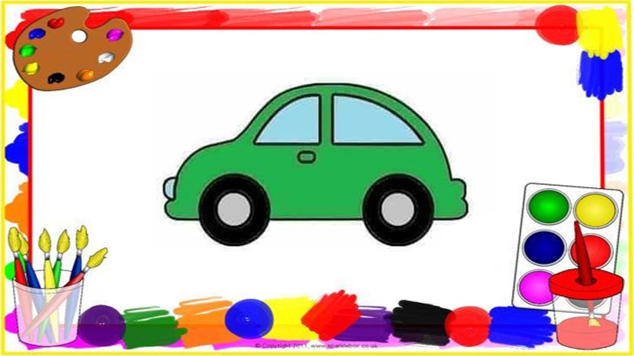 How to Draw a Car Step by Step Learn Easy Drawing a Car with draw easy ...