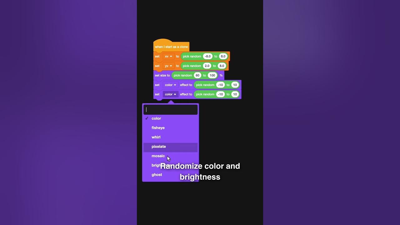 HOW TO CREATE A PARTICLE SYSTEM IN SCRATCH #shorts #scratch #scratchtutorial - YouTube