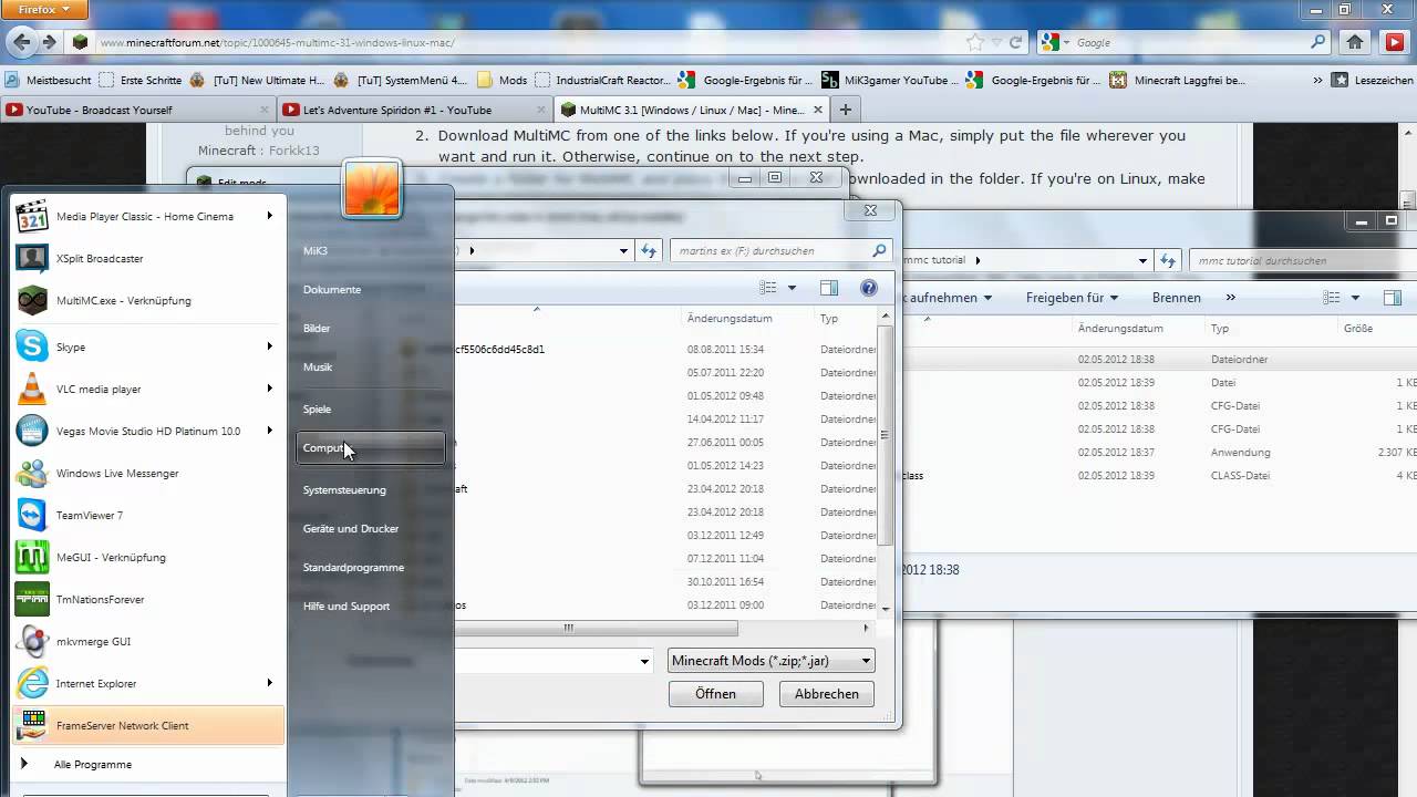 Minecraft Tutorial: MultiMC! Mods kinderleicht installieren - YouTube