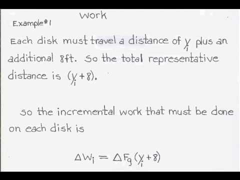 Work - Using Calculus To Calculate Work - YouTube