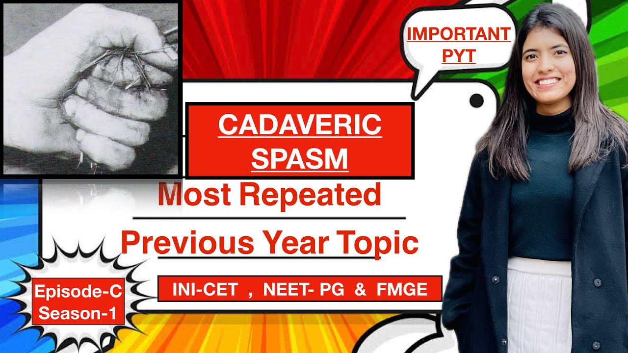 CADAVERIC SPASM | Most Repeated Previous Year Topic| INI-CET, NEET PG ...