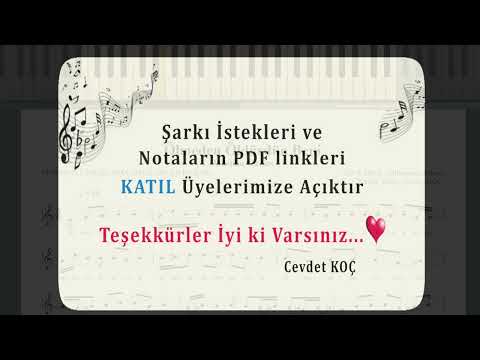 Ölmeden Öldürdün Beni - Müslüm Gürses  NOTA SOLFEJ