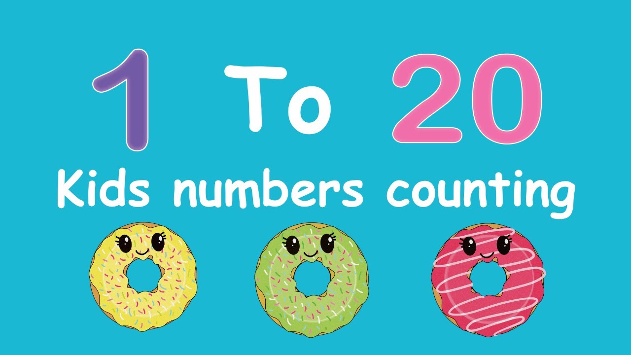 NUMBERS SONG - Learn to count from 1 to 20 | Super simple | Donuts song ...