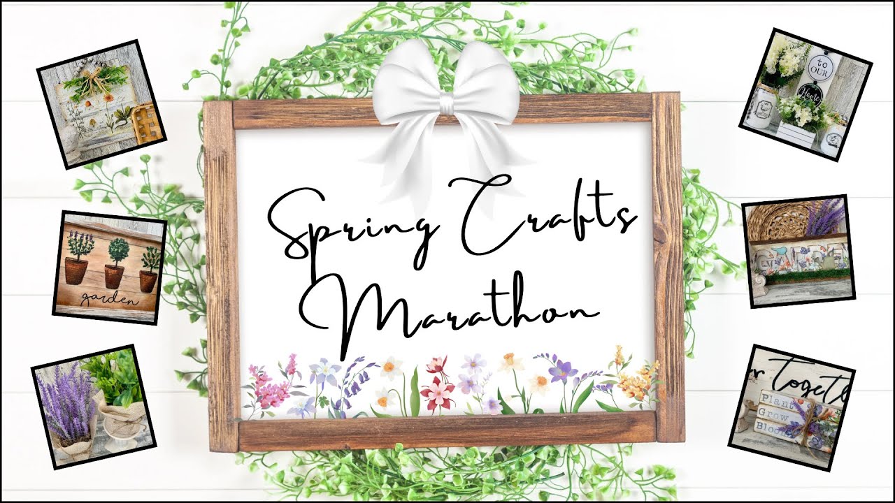 2025 🌱Spring Crafting Marathon ~ Dollar Tree Spring Crafts ~ DIY Spring ...