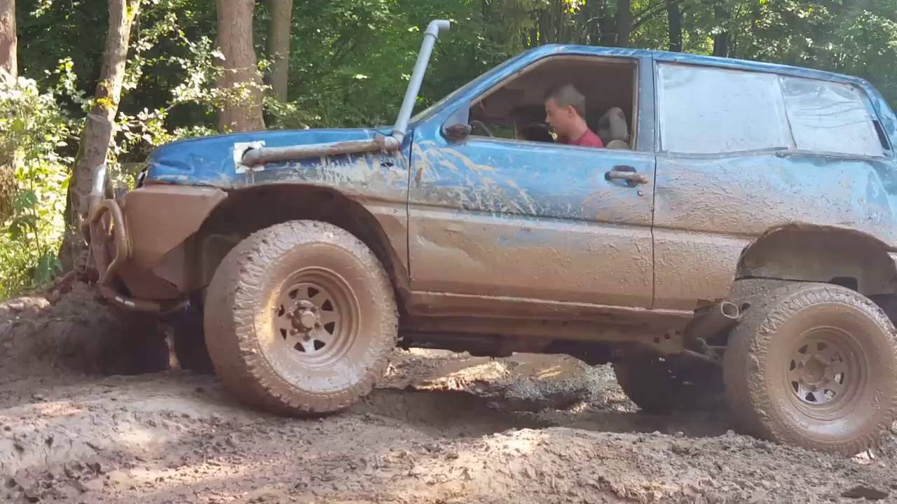 Nissan Terrano 2 Off-road in Mammutparck покатухи по танковому полигону ...