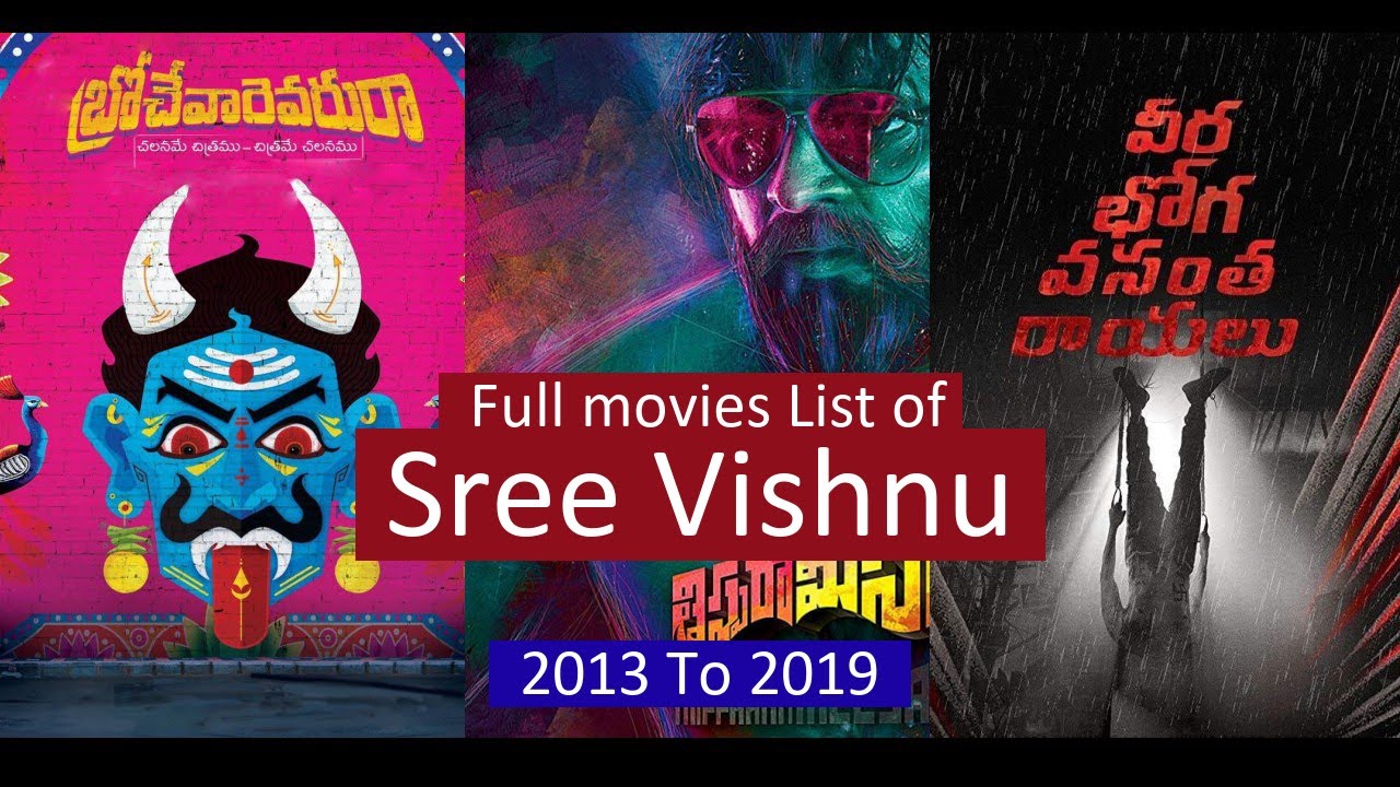 Sree Vishnu Full Movies List | All Movies of Sree Vishnu - YouTube