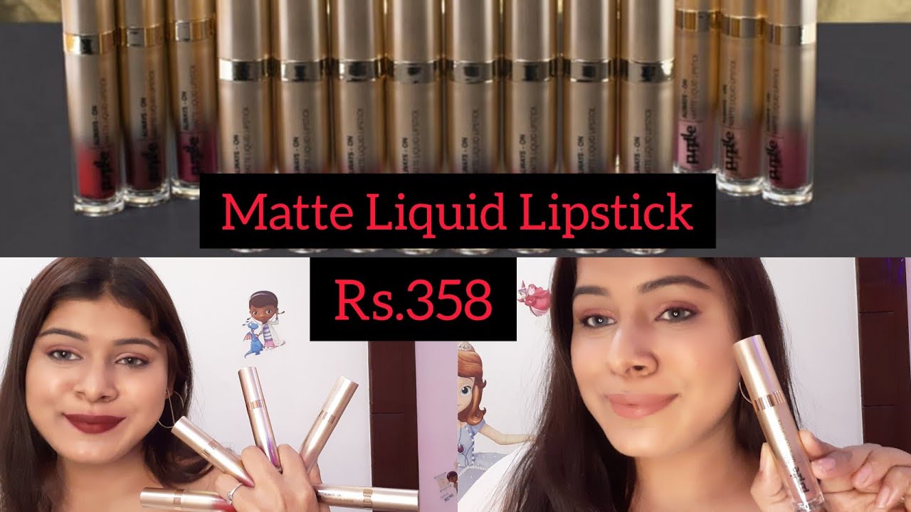 Purplle Always- On Matte Liquid Lipstick Review/ Mehak Agarwal - YouTube