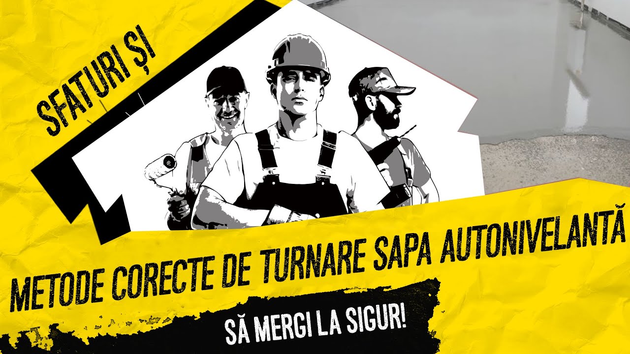 Sfaturi si metode corecte de turnare sapa autonivelanta - YouTube