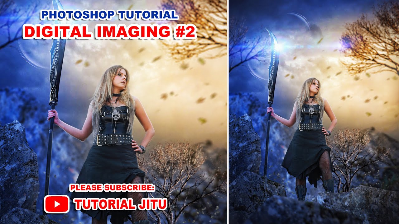 TUTORIAL PHOTOSHOP - INSPIRASI DIGITAL IMAGING #2 || PHOTOSHOP LEARNING ...