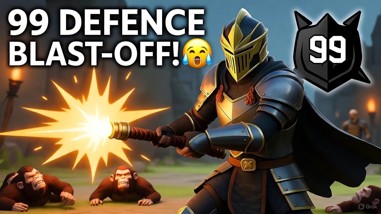 🛡️ 99 DEFENCE BLAST-OFF! 💥 Black Chins vs Maniacal Monkeys! 🐒🔥 OSRS ...