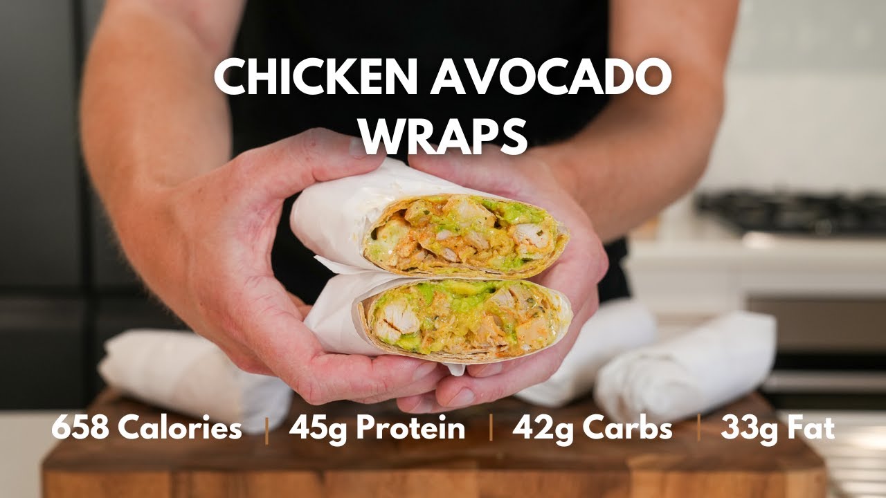 Meal Prep These High Protein Chicken Avocado Wraps To Make Your Life ...