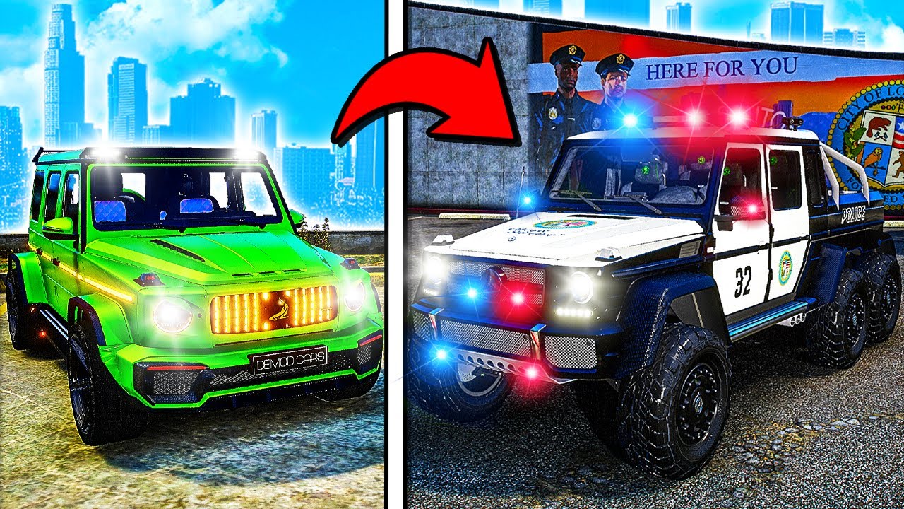 Converting CIVILIAN Cars to POLICE Cars in GTA 5! - YouTube