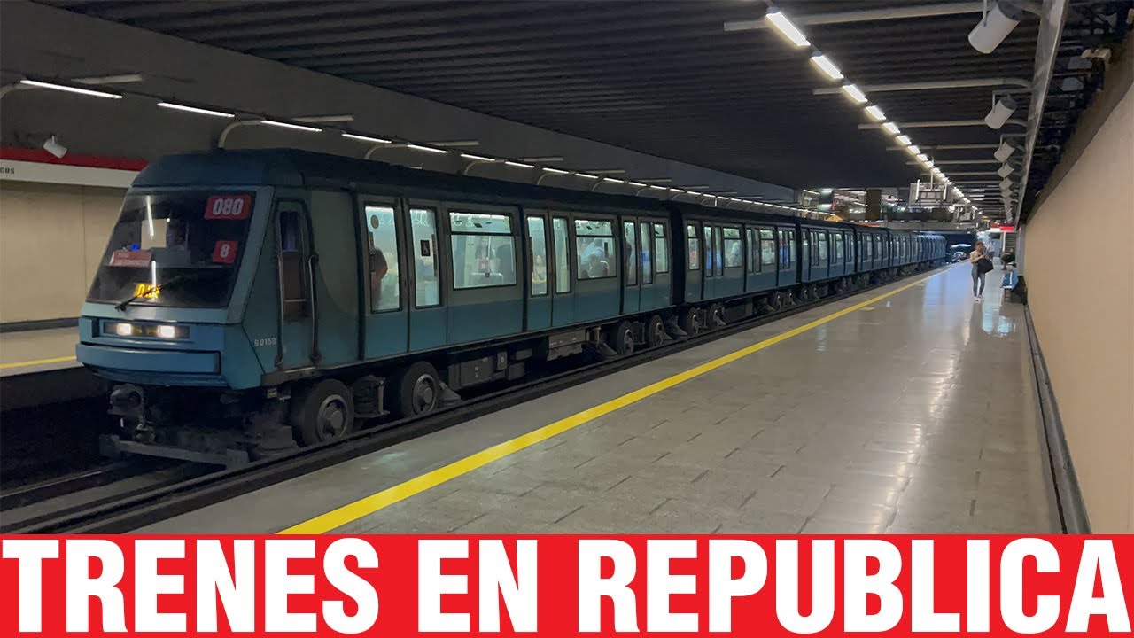 Metro De Santiago | Trenes en Republica - YouTube
