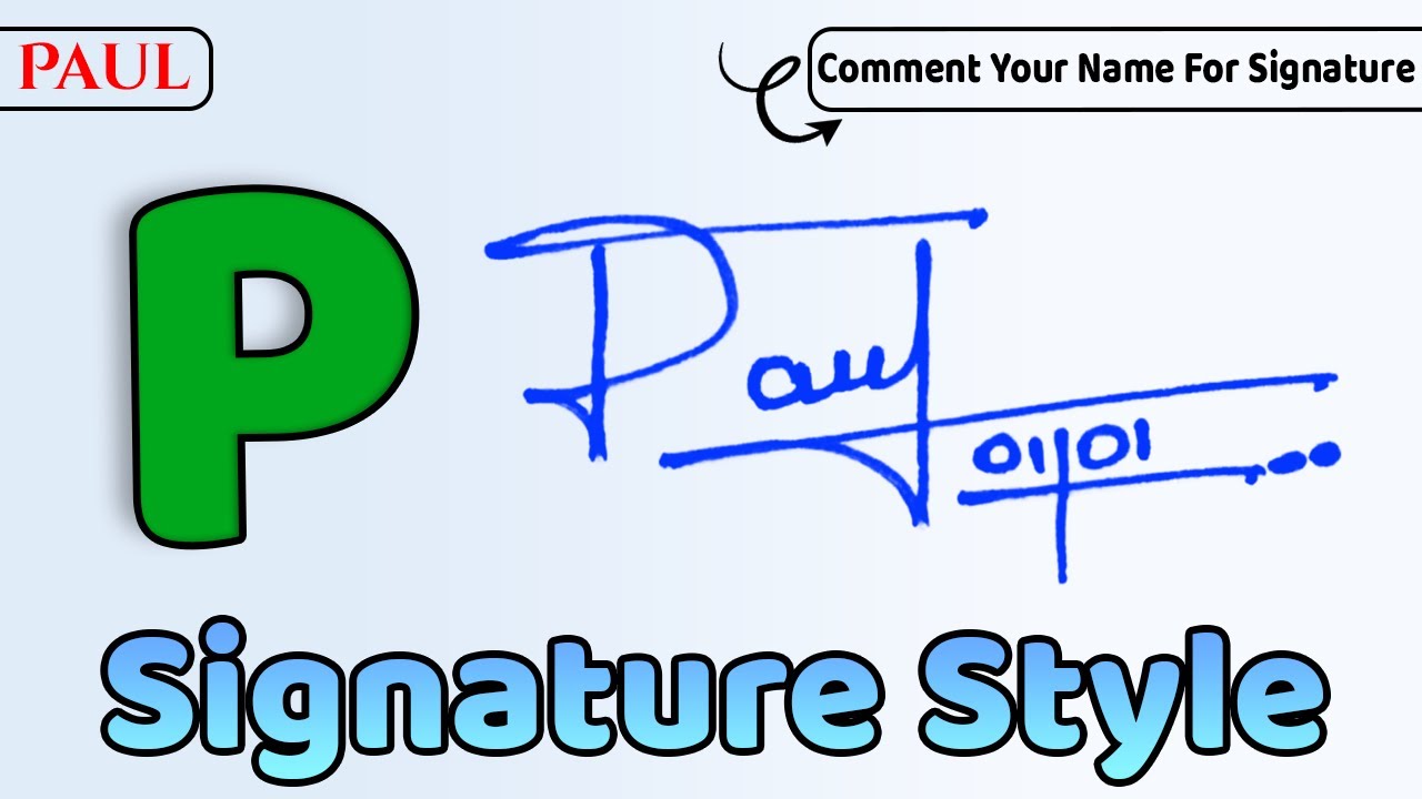 Sign your signature / How to sign your signature / Handwriting ...