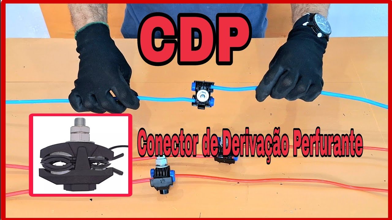 Como Instalar o C D P. Conector de Derivação Perfurante - YouTube