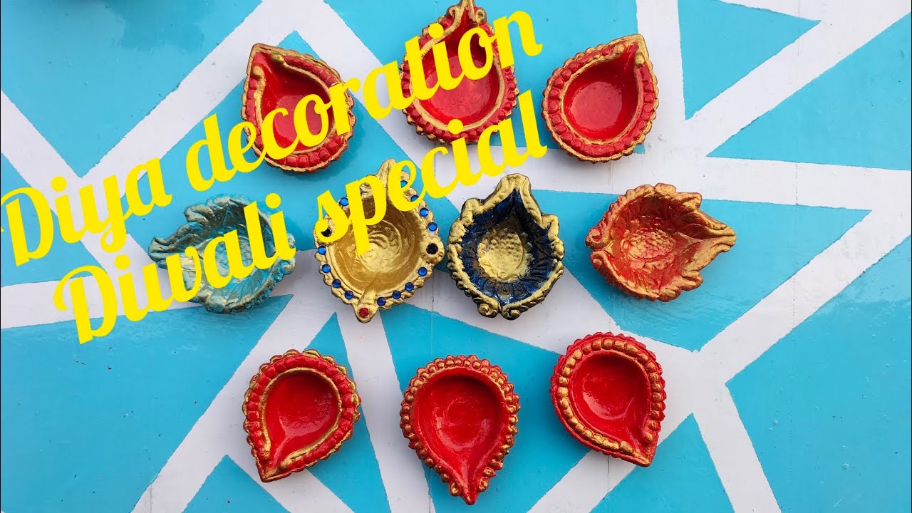 Diya decoration last minute diya decoration idea 🤩💡#diwalispecial # ...