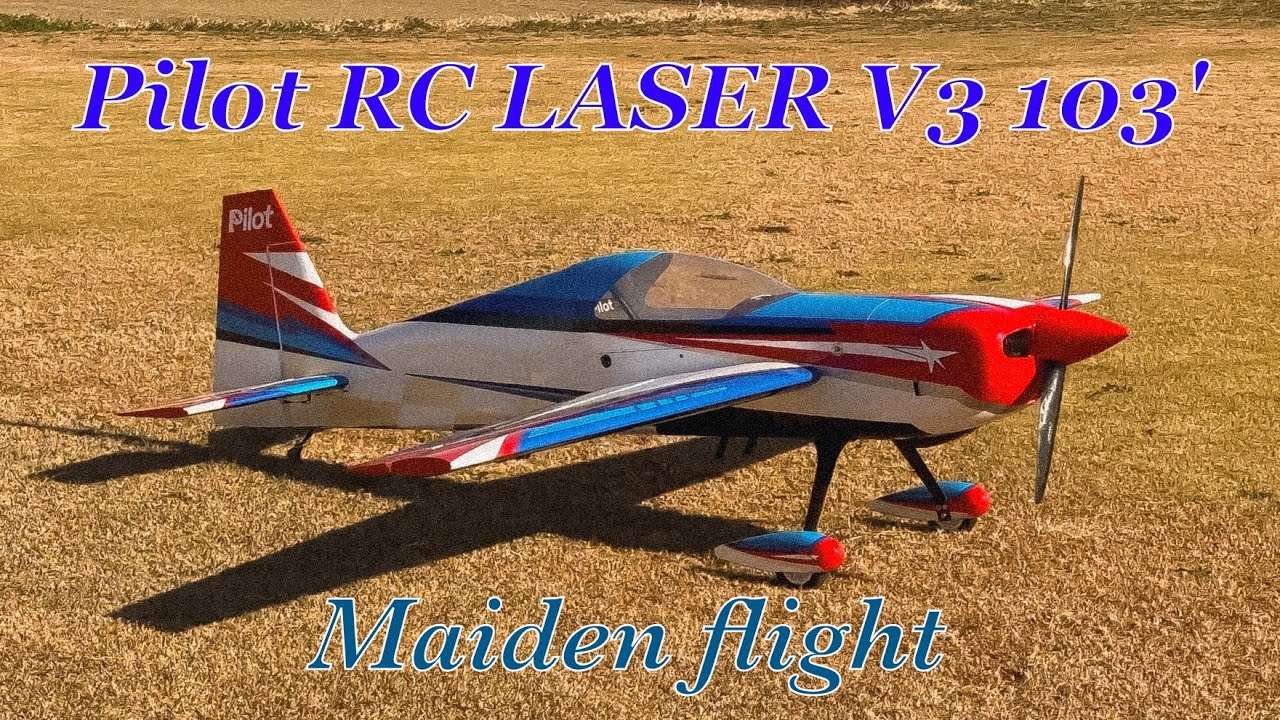 【4K】Pilot RC Laser V3 103' maiden flight. pilot Namickey. 2023/12/03 ...