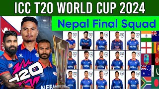 Icc T20 World Cup 2024 Team Nepal Squad Nepal Team Squad For T20 World ...
