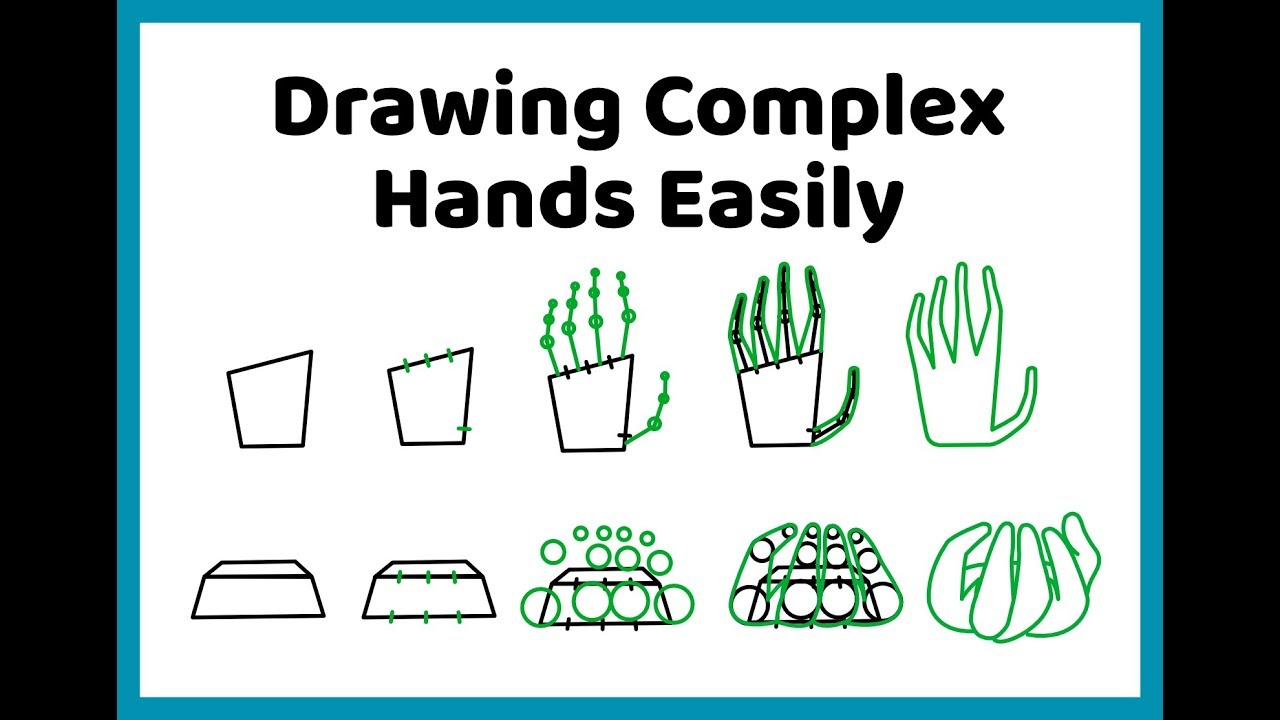 Drawing Complex Hands Easily - YouTube