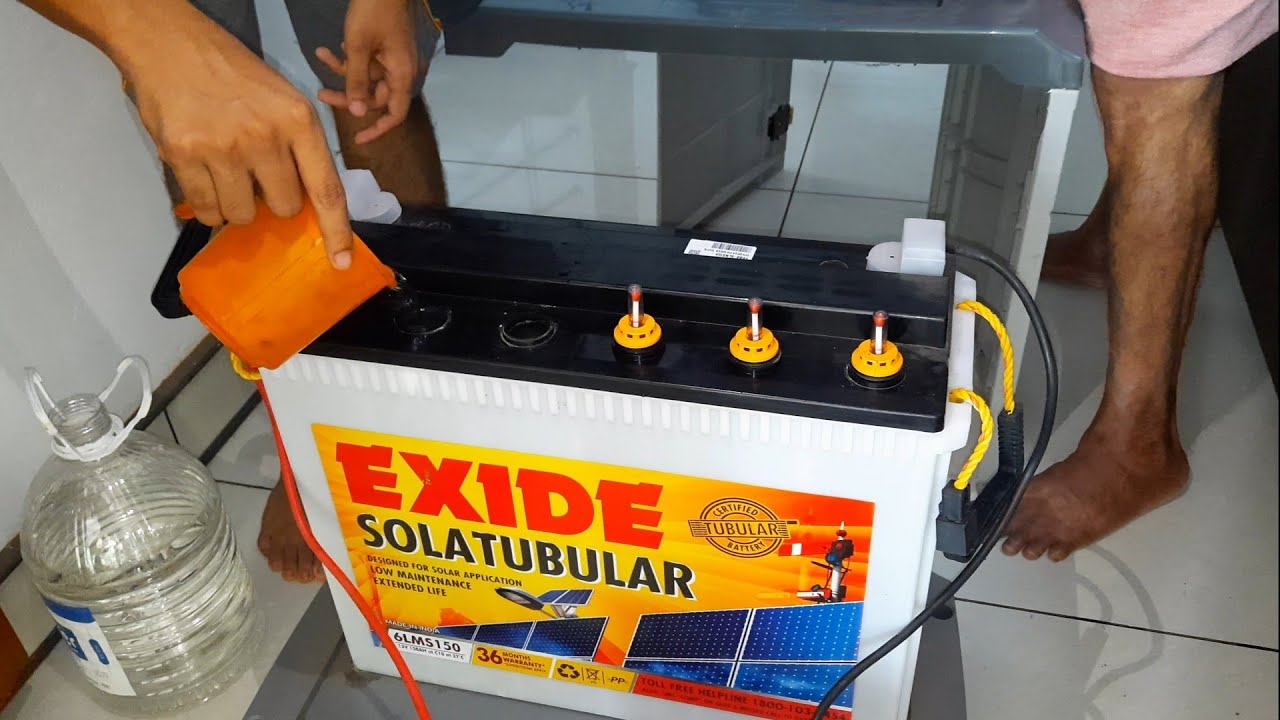 How To Fill Battery Water In Your Home inverter/UPS Battery | ബാറ്ററിയി ...