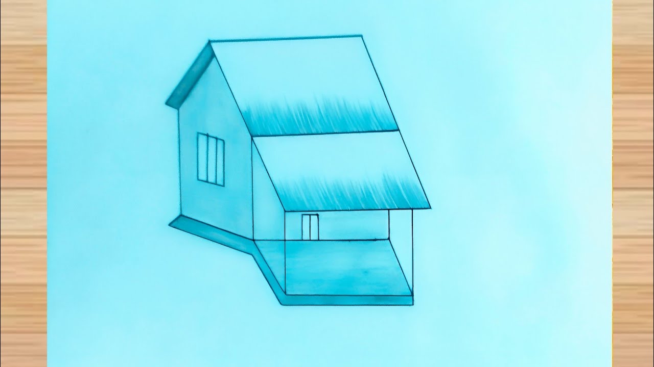 Easy 🏠 House drawing tutorial || How to draw a house easy || Step by ...