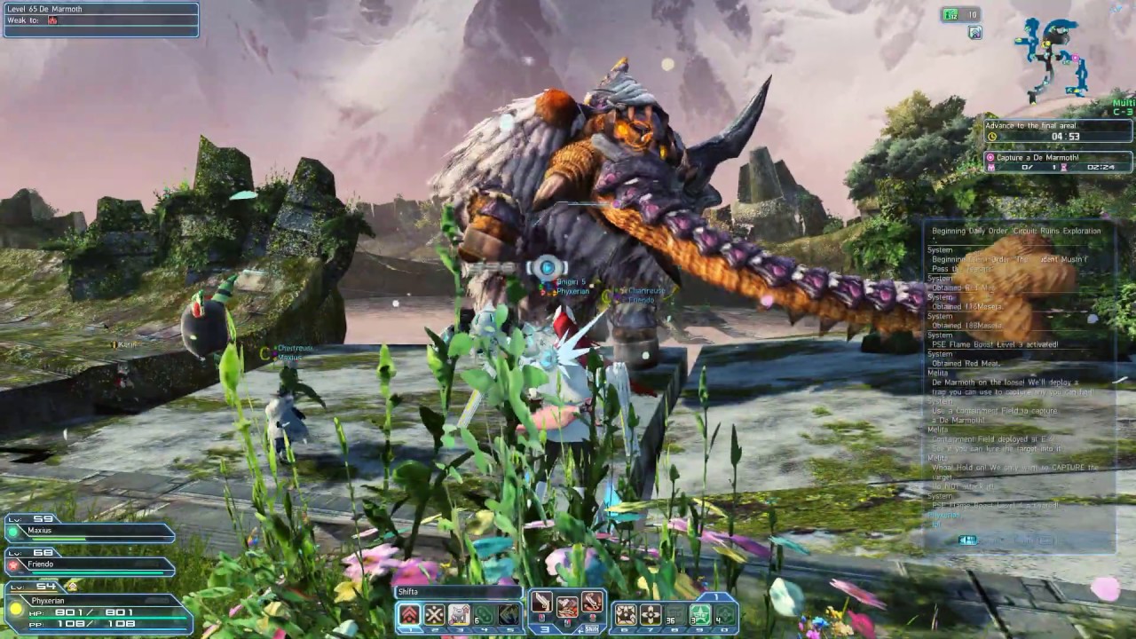 PSO2 NA - Rappy and the Mammoth - YouTube