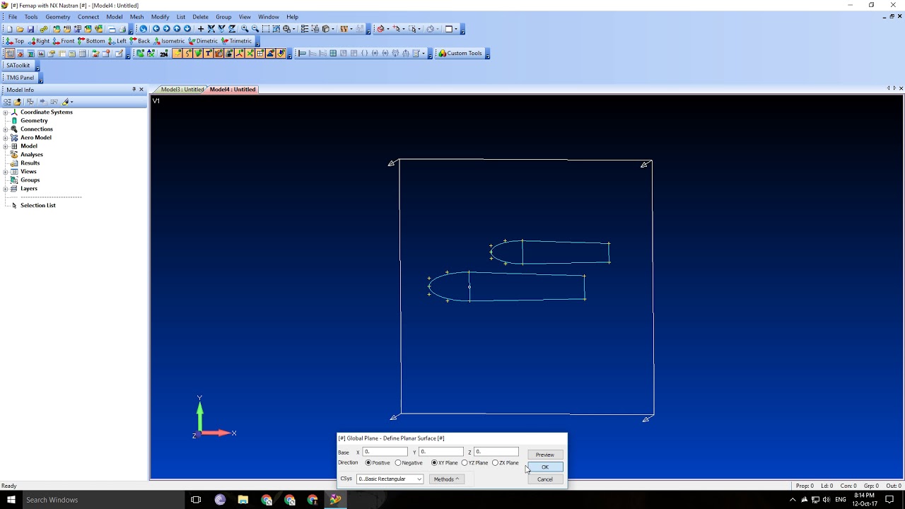 Femap Tutorial 4 - Wing | Part 1 Geometry - YouTube