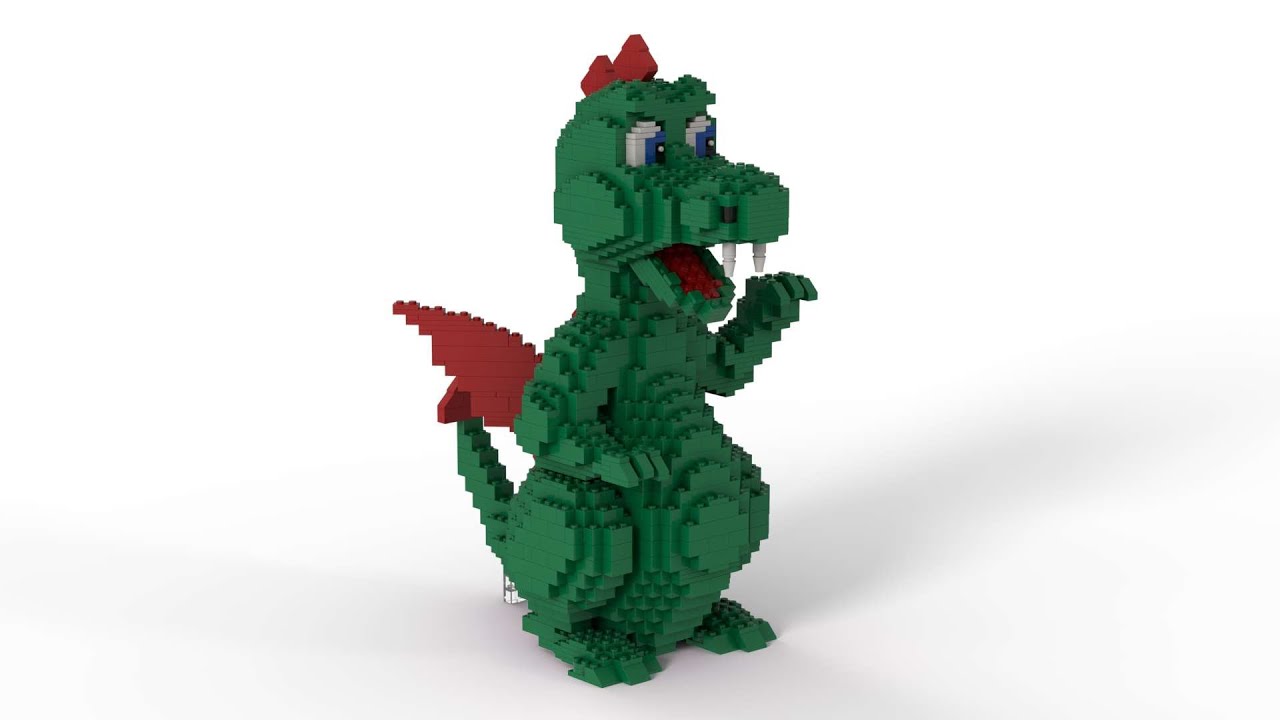 Lego 3724 Lego Dragon Speed Build LDD by PLegoBB - YouTube