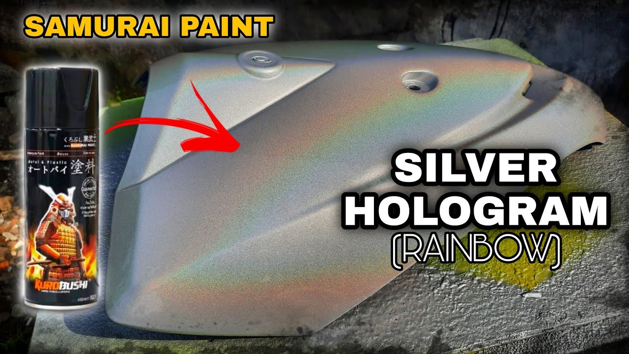 SILVER HOLOGRAM (RAINBOW) SAMURAI PAINT - YouTube