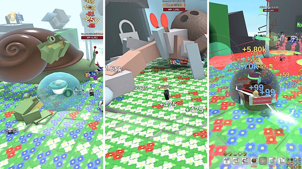 Roblox - All Bosses & Minibosses - Bee Swarm Simulator - Coconut Crab ...