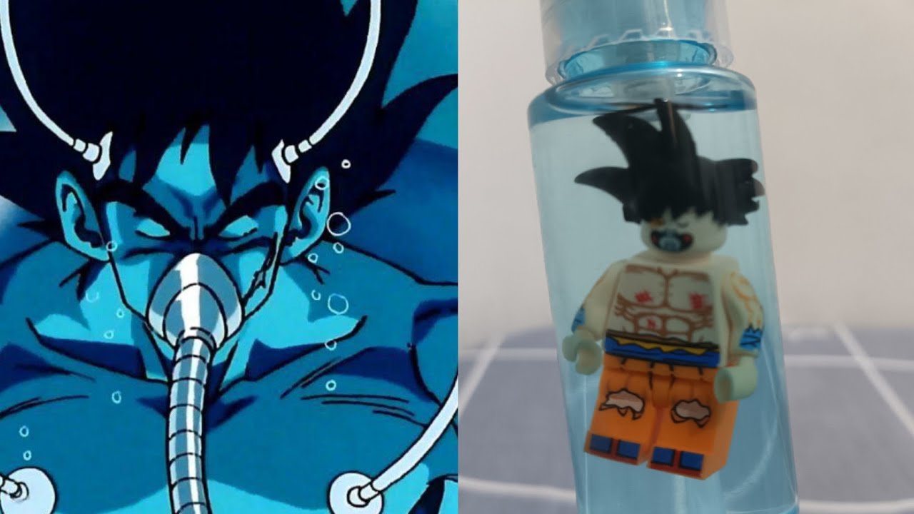 Lego Dragon Ball Super / Z Goku Healing Spray Chamber Bottle - YouTube