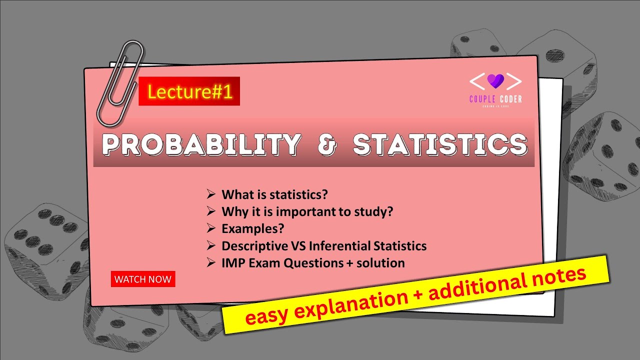 probability and statistics || 1st year || BSIT || BSCS || BS statistics ...