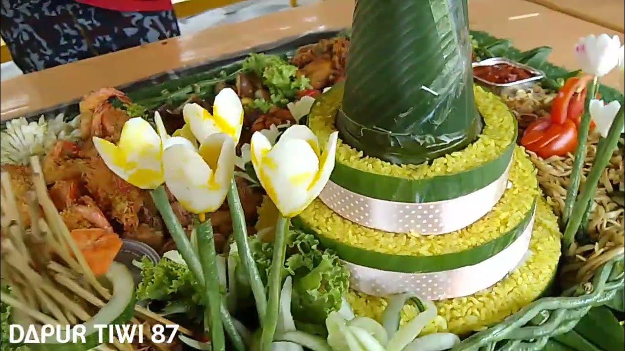 cara mudah & cepat membuat tumpeng kotak ultah ! dasaran tumpeng lipatan daun tumpeng ...
