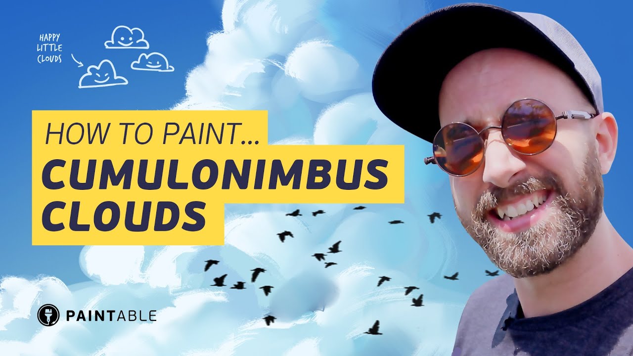 How to Digitally Paint Clouds in 3 EASY Steps - YouTube