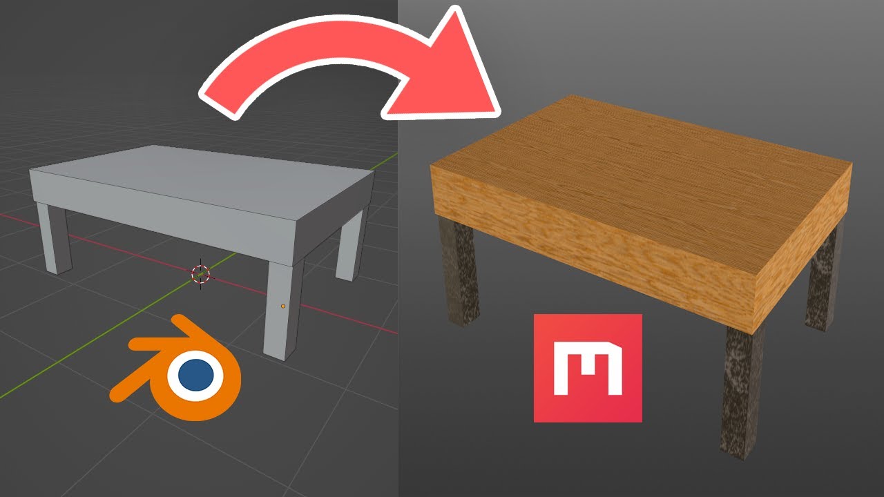 Blender to Quixel Mixer - My Workflow (easy!) - YouTube
