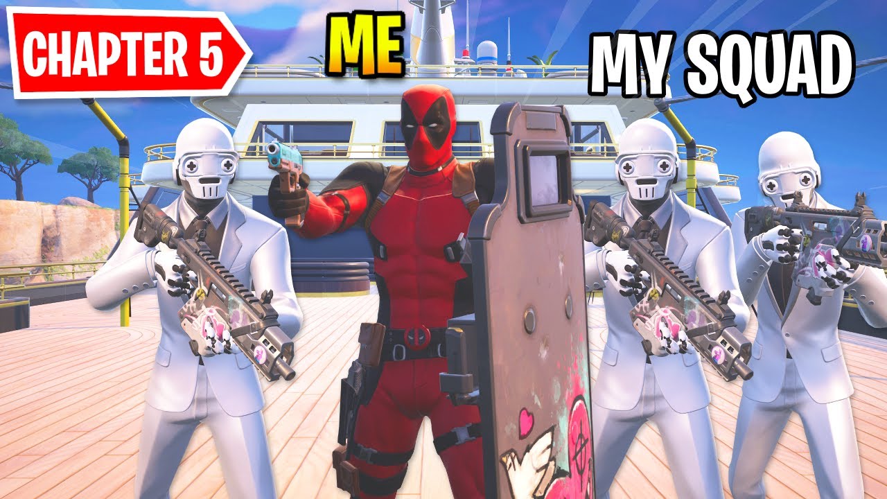 I Pretended To Be DEADPOOL At The YACHT In Fortnite Chapter 5 - YouTube