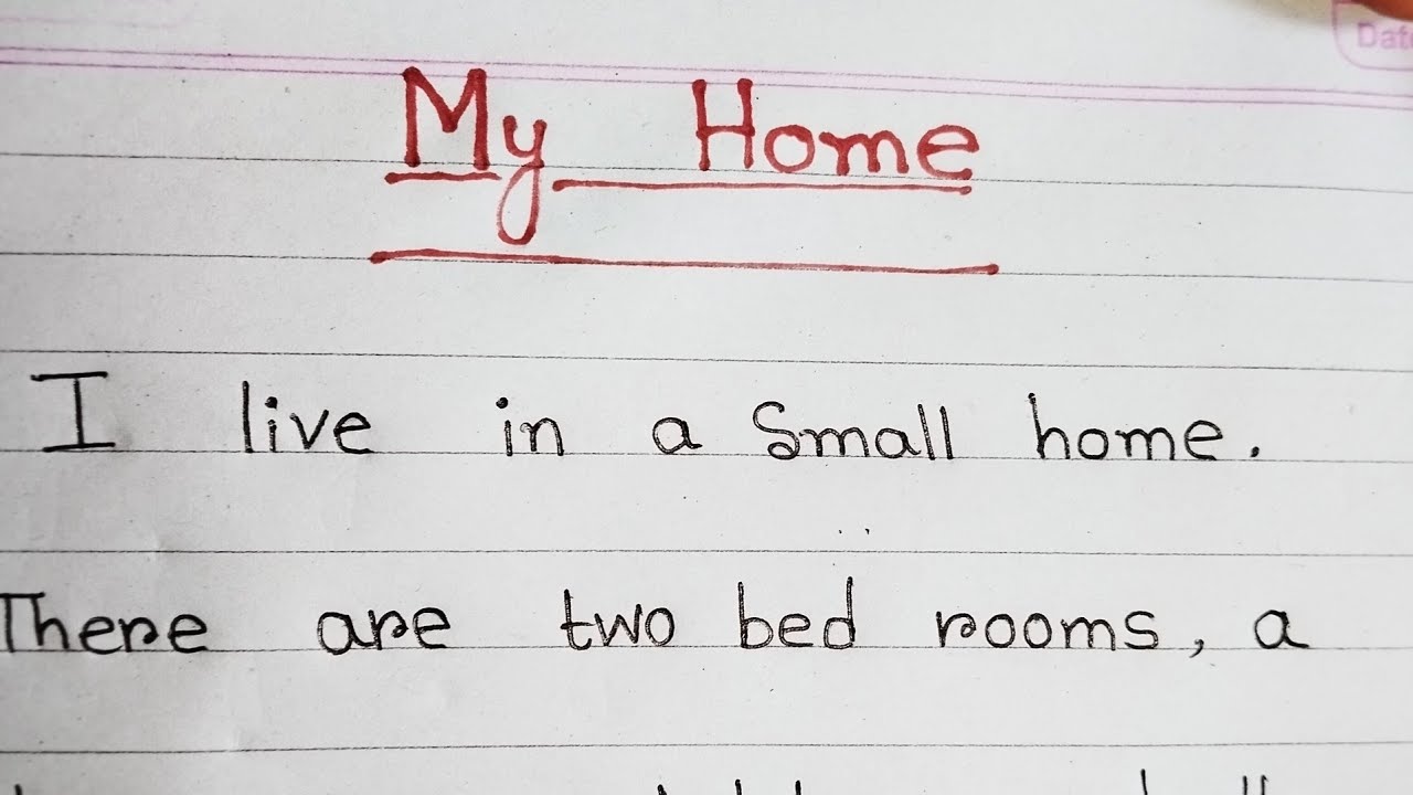 My home // short paragraph on my home// English writing. - YouTube
